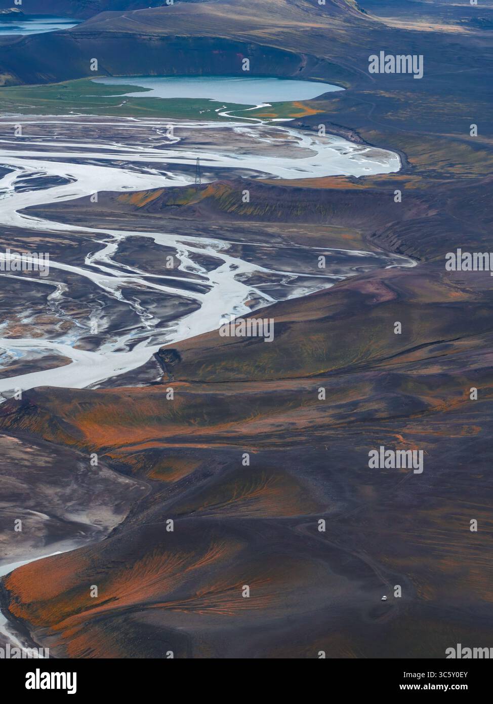 Braided glacier river delta hi-res stock photography and images - Alamy