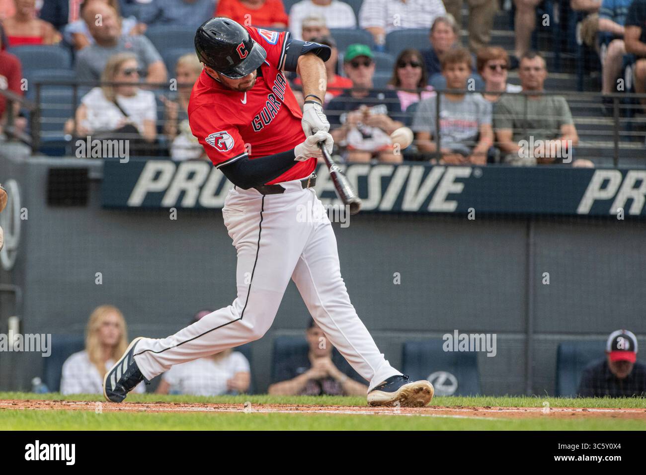 Cleveland Guardians' David Fry hits a two-run home run off Colorado ...
