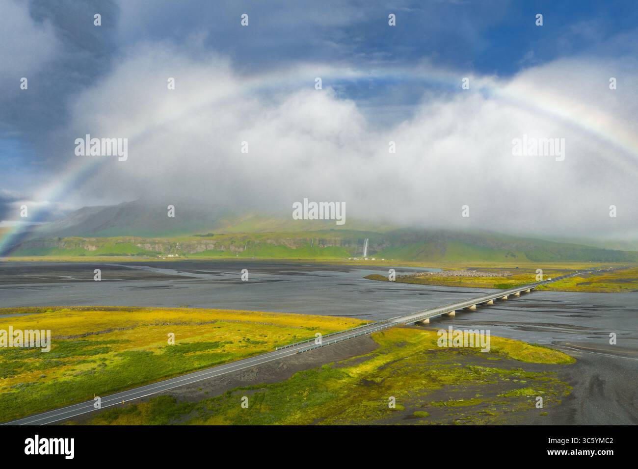 Aerial view over rainbow bridge hi-res stock photography and images - Alamy