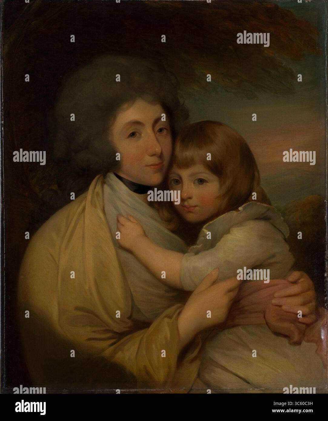 Mrs. Luke White and Her Son Stock Photo - Alamy