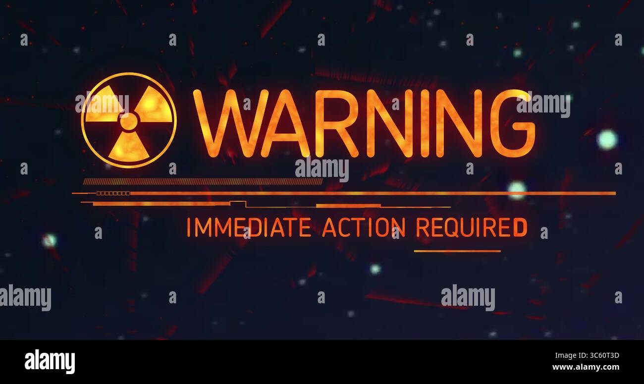 Glowing orange radiation icon hi-res stock photography and images - Alamy
