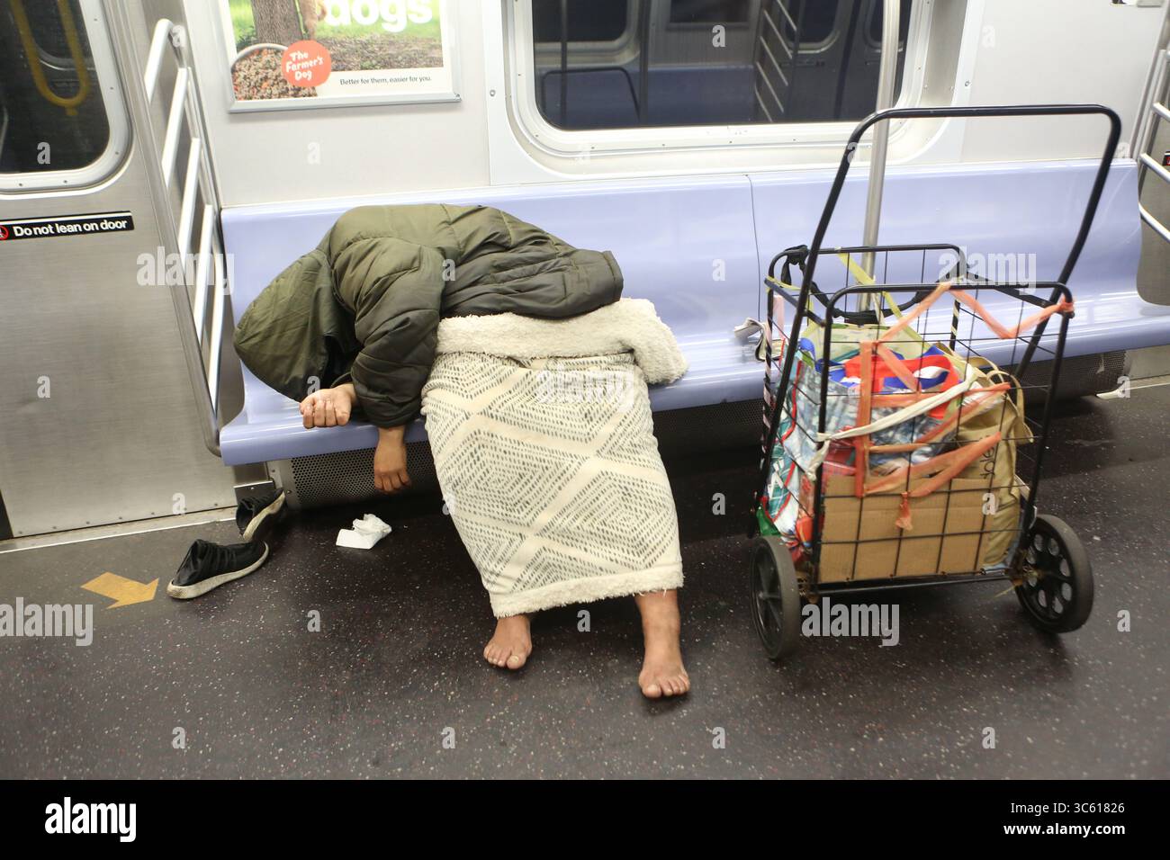 Barefoot in subway hi-res stock photography and images - Alamy