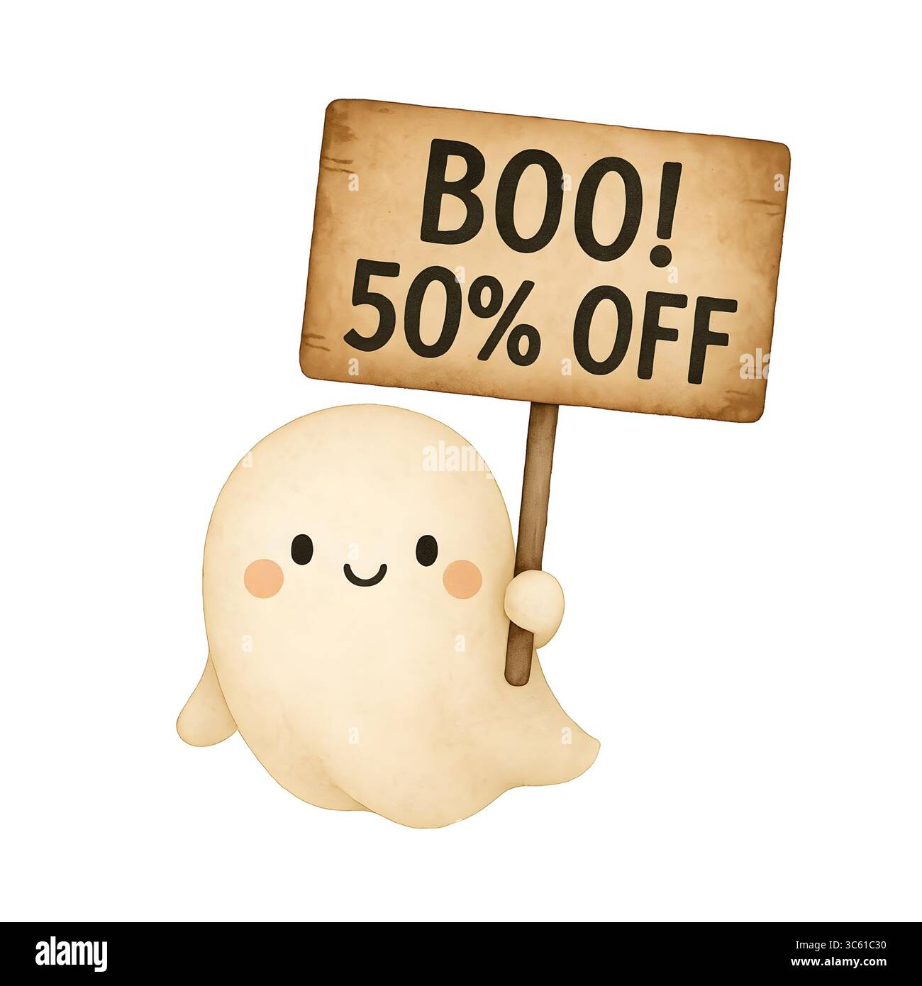 Hand Painted Halloween Clipart Stock Photo - Alamy