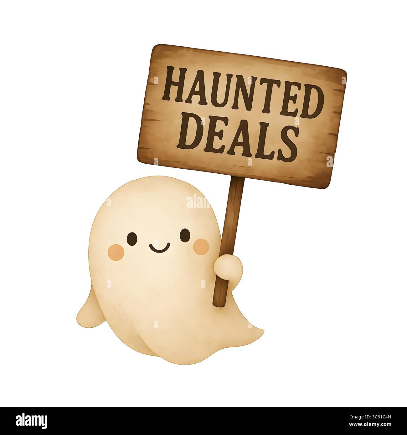 Hand Painted Halloween Clipart Stock Photo - Alamy