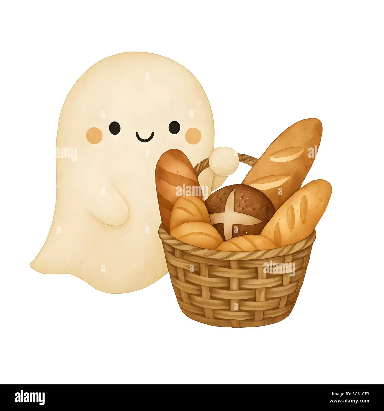 Hand Painted Halloween Clipart Stock Photo - Alamy