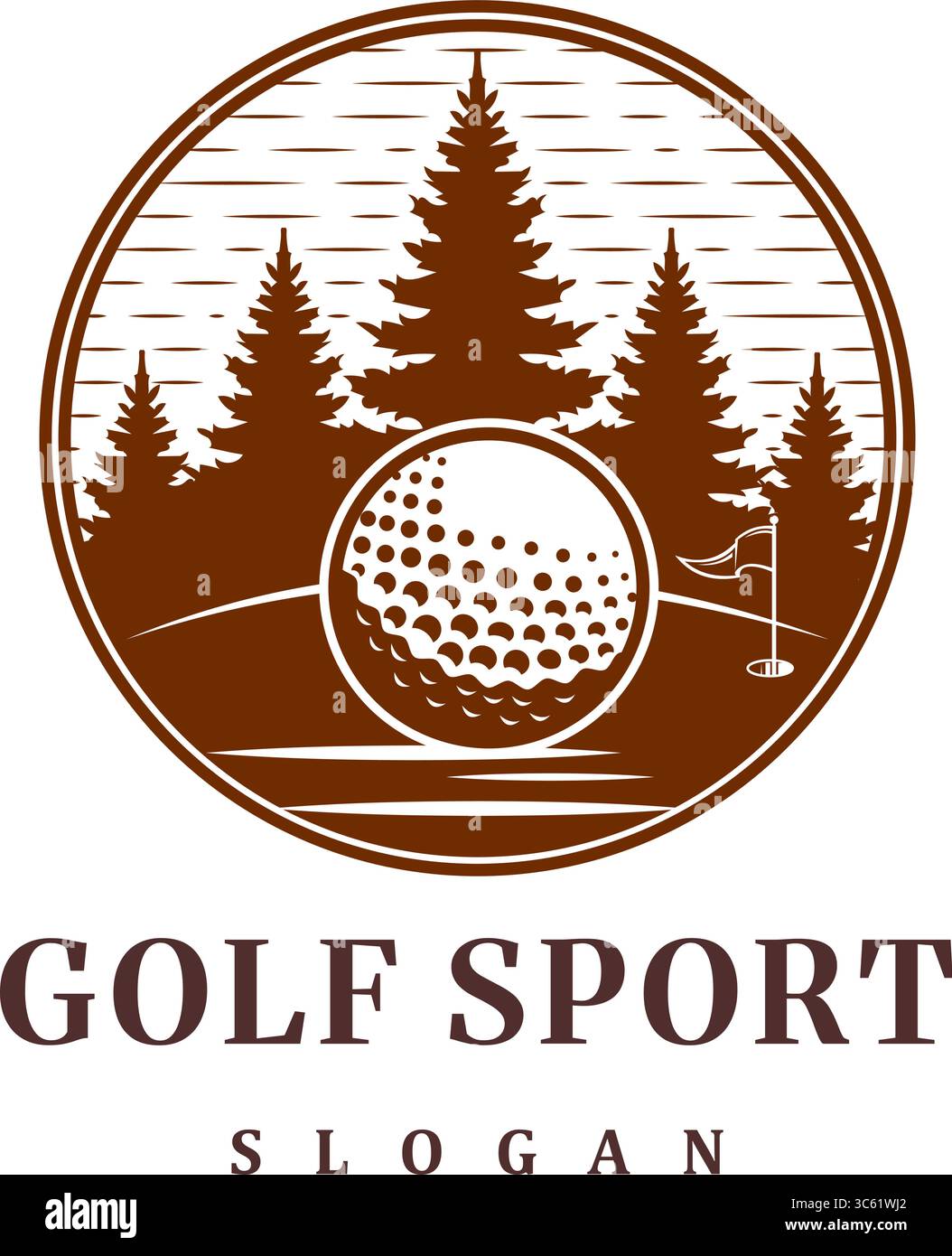 Golf woodland Stock Vector Images - Alamy