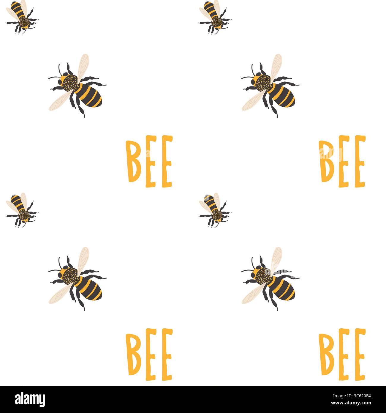 Bee patterns create a cheerful and vibrant design for various uses in ...
