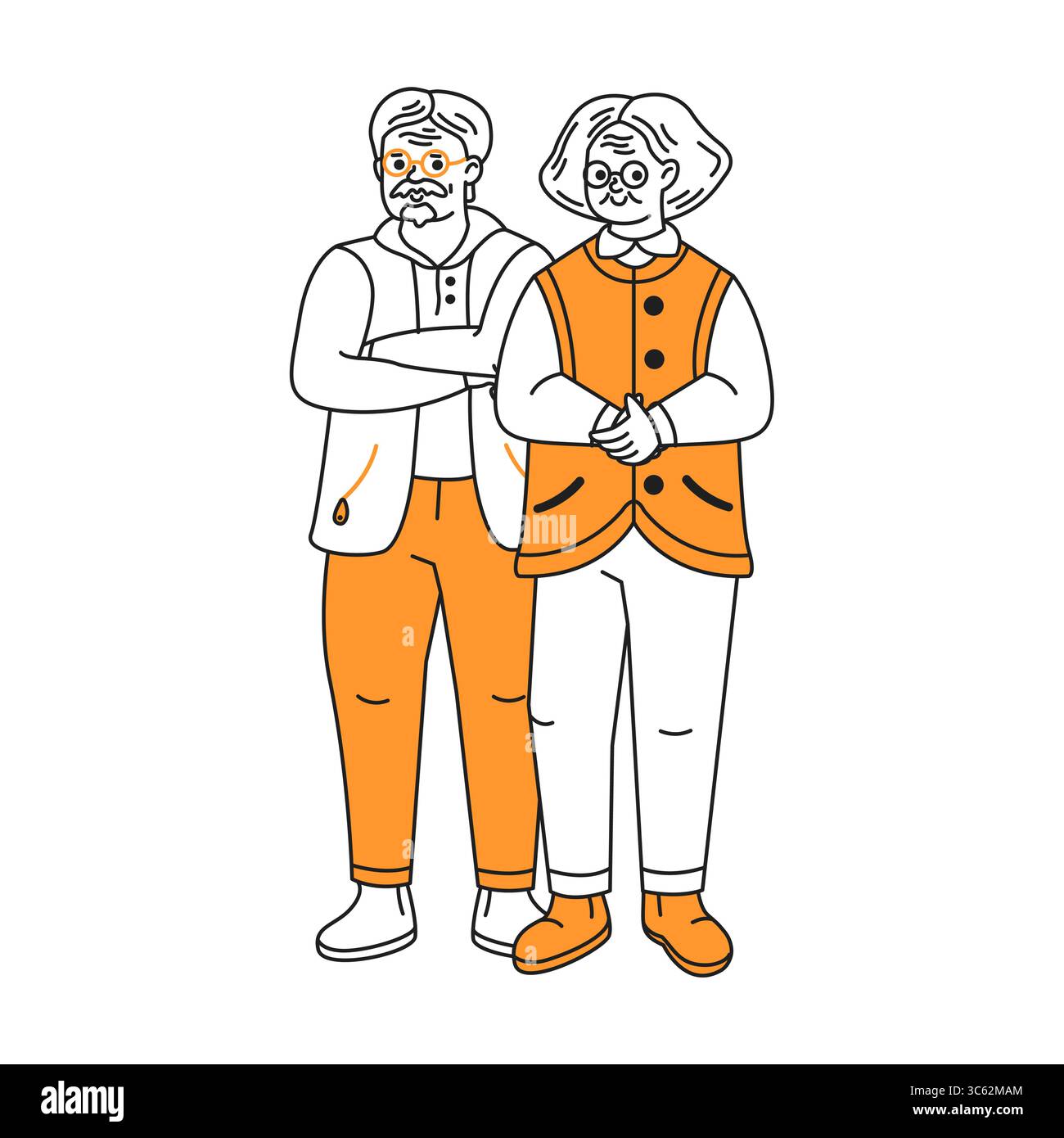 People standing in line vintage Stock Vector Images - Alamy