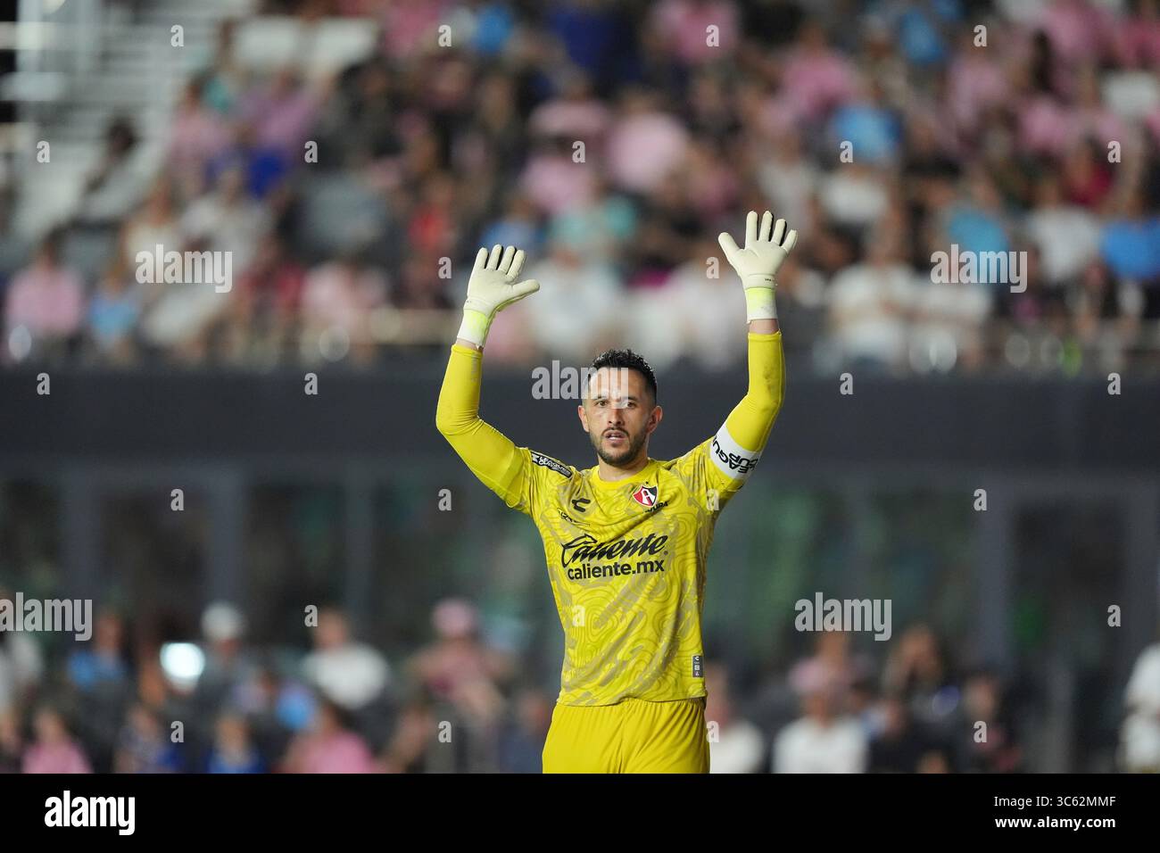 Atlas goalkeeper Camilo Vargas (12) gestures during the second half of ...