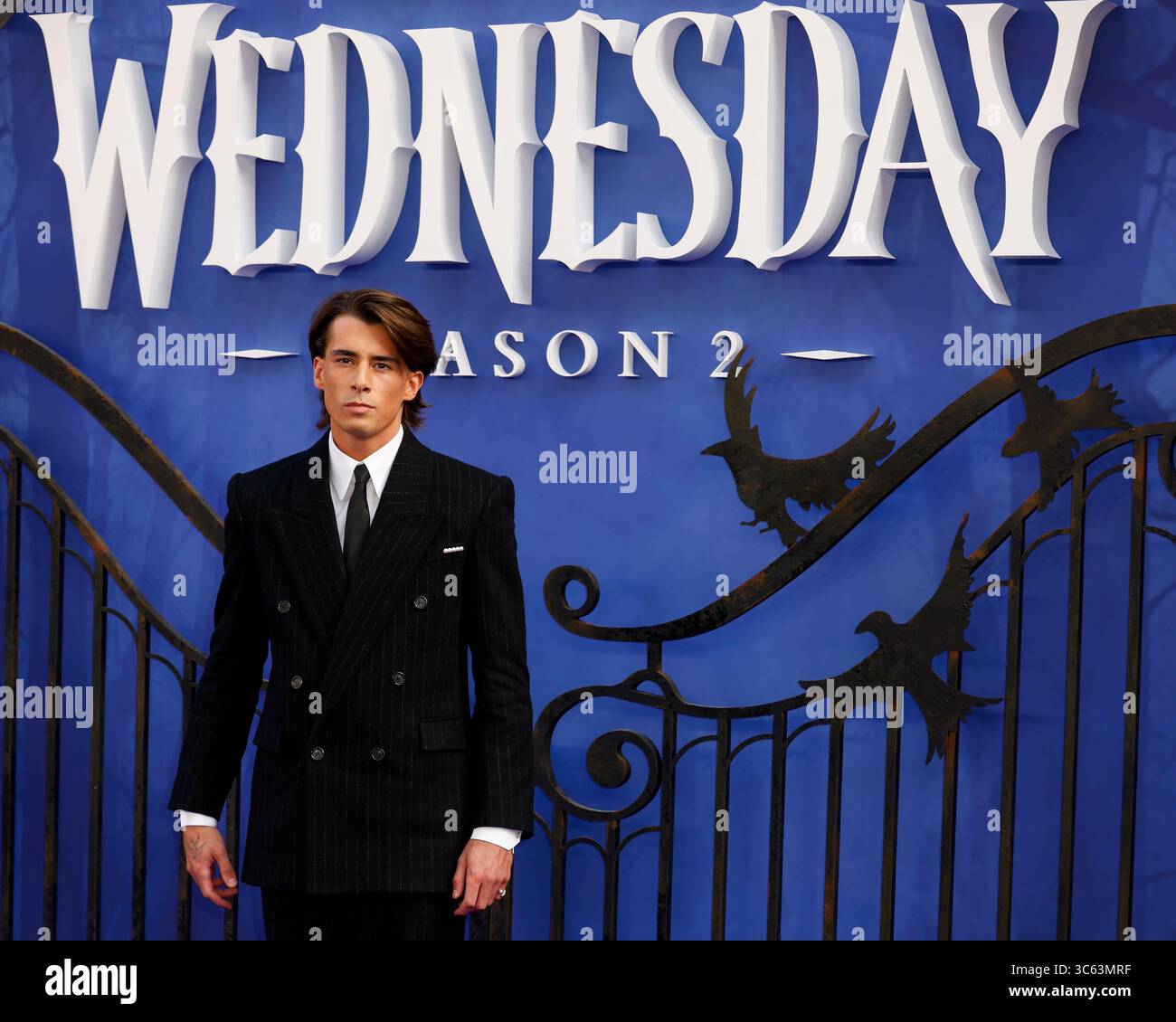 Georgie Farmer attends the Wednesday Season 2 Part 1 Global Premiere at ...