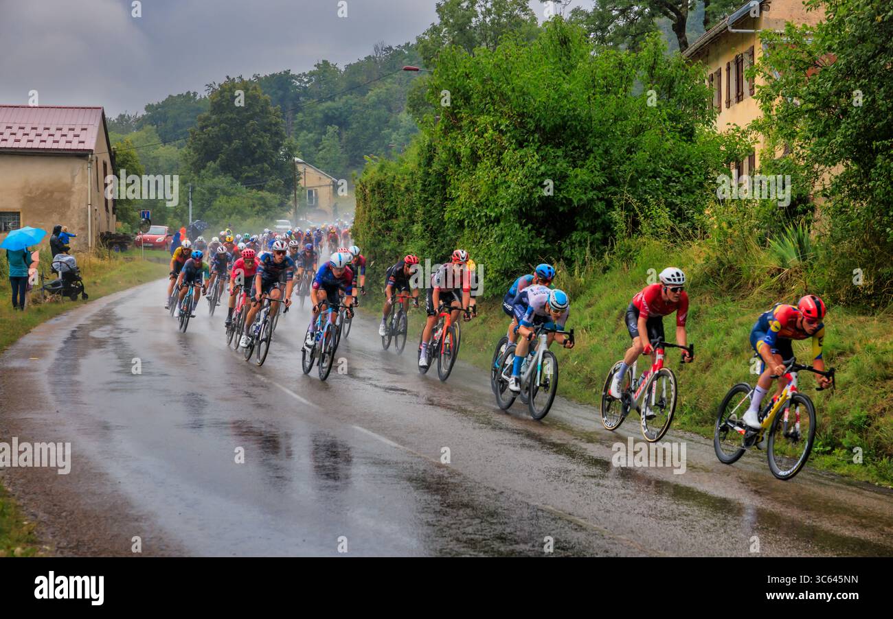 Tour de France riders during stage 20 in 2025, France Stock Photo - Alamy
