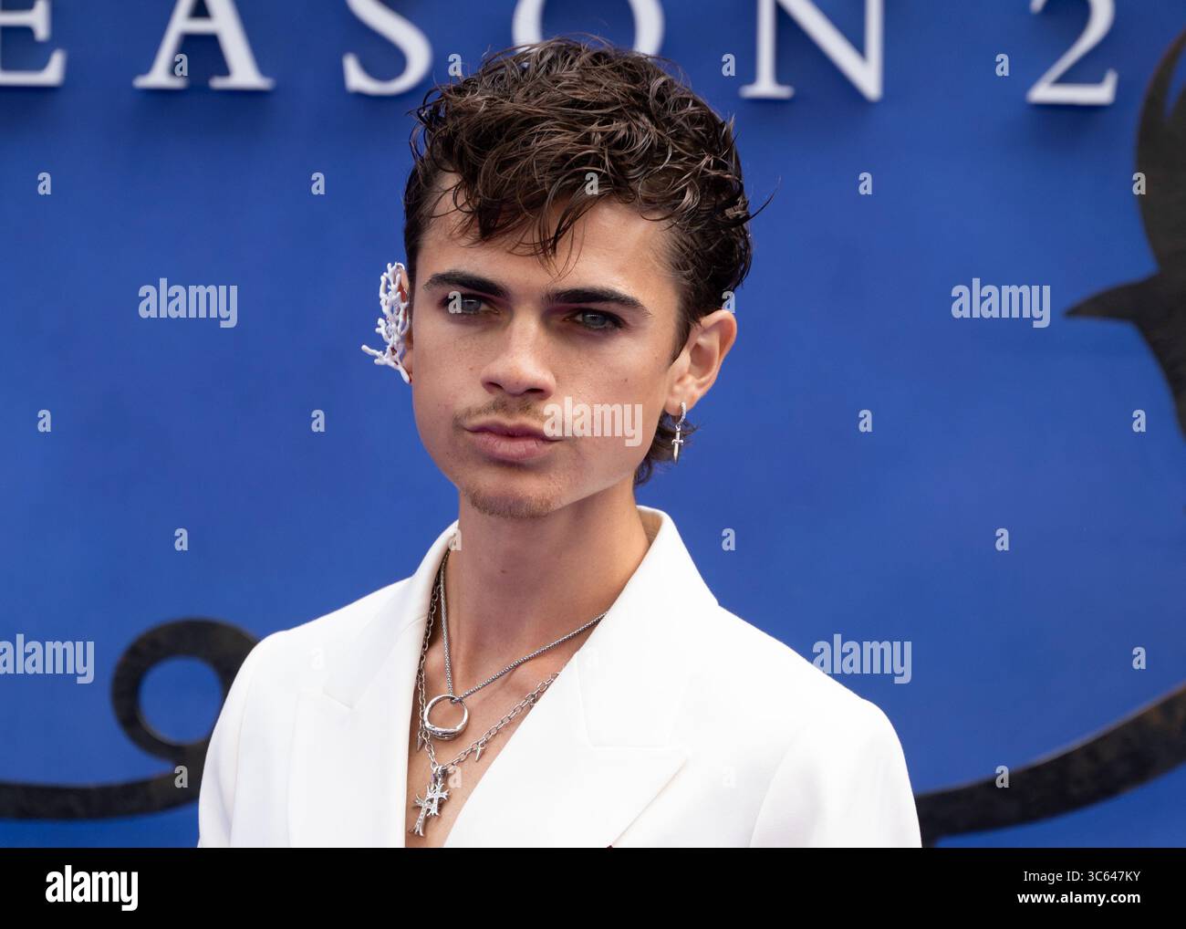 Oliver Watson attends "Wednesday" Season 2, Part 1 Global Premiere at ...