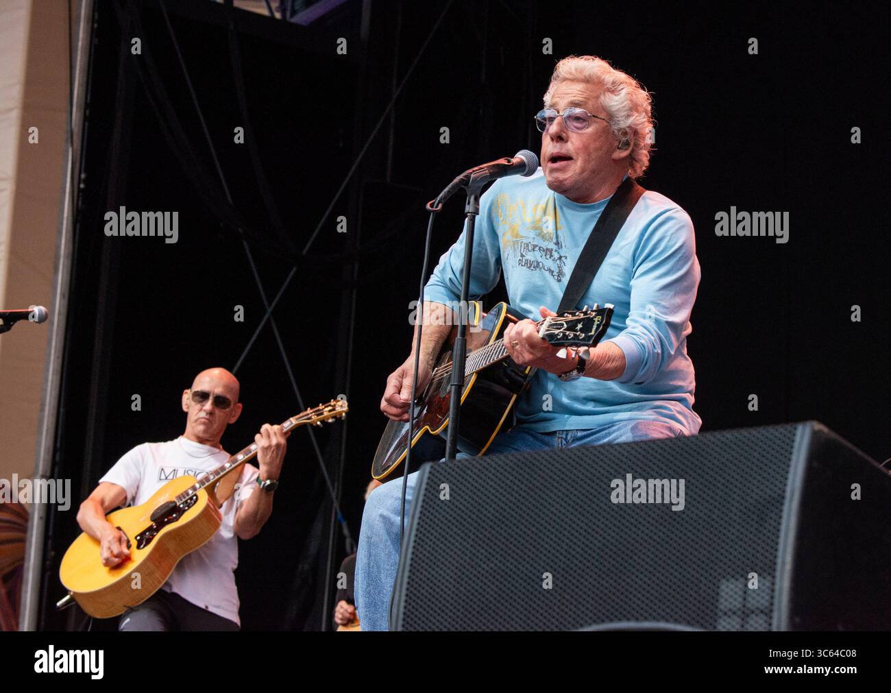 Halifax, UK. 30th July, 2025. Sir Roger Daltrey, founder and lead ...