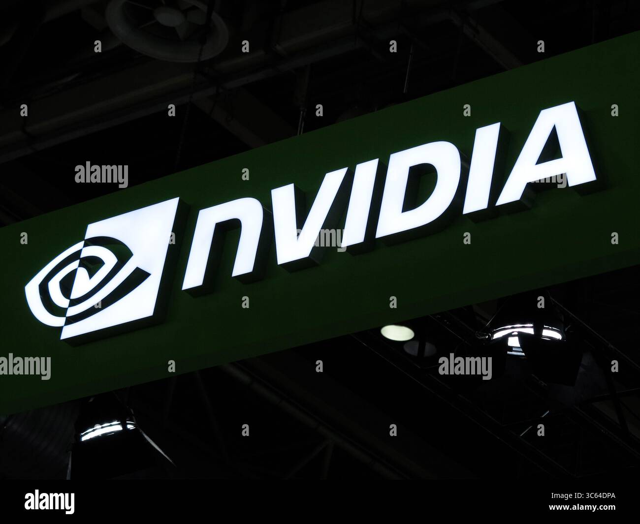 Visitors visited the NVIDIA booth at the 3rd China International Supply ...