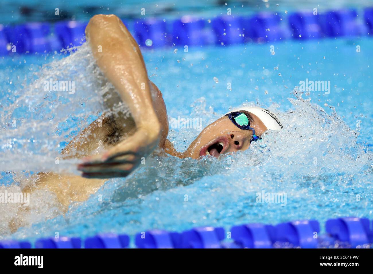 Singapore City, Singapore.30th July 2025. Chinese swimmer Wang Shun ...