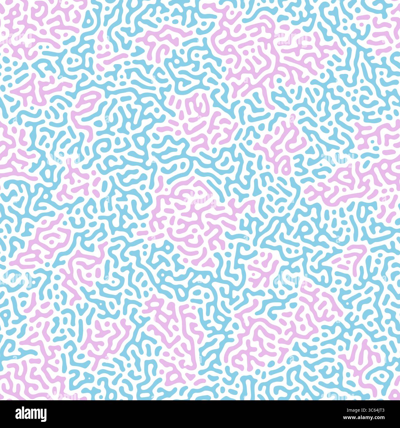 Blue pink lines on white, seamless Turing pattern Stock Vector Image ...