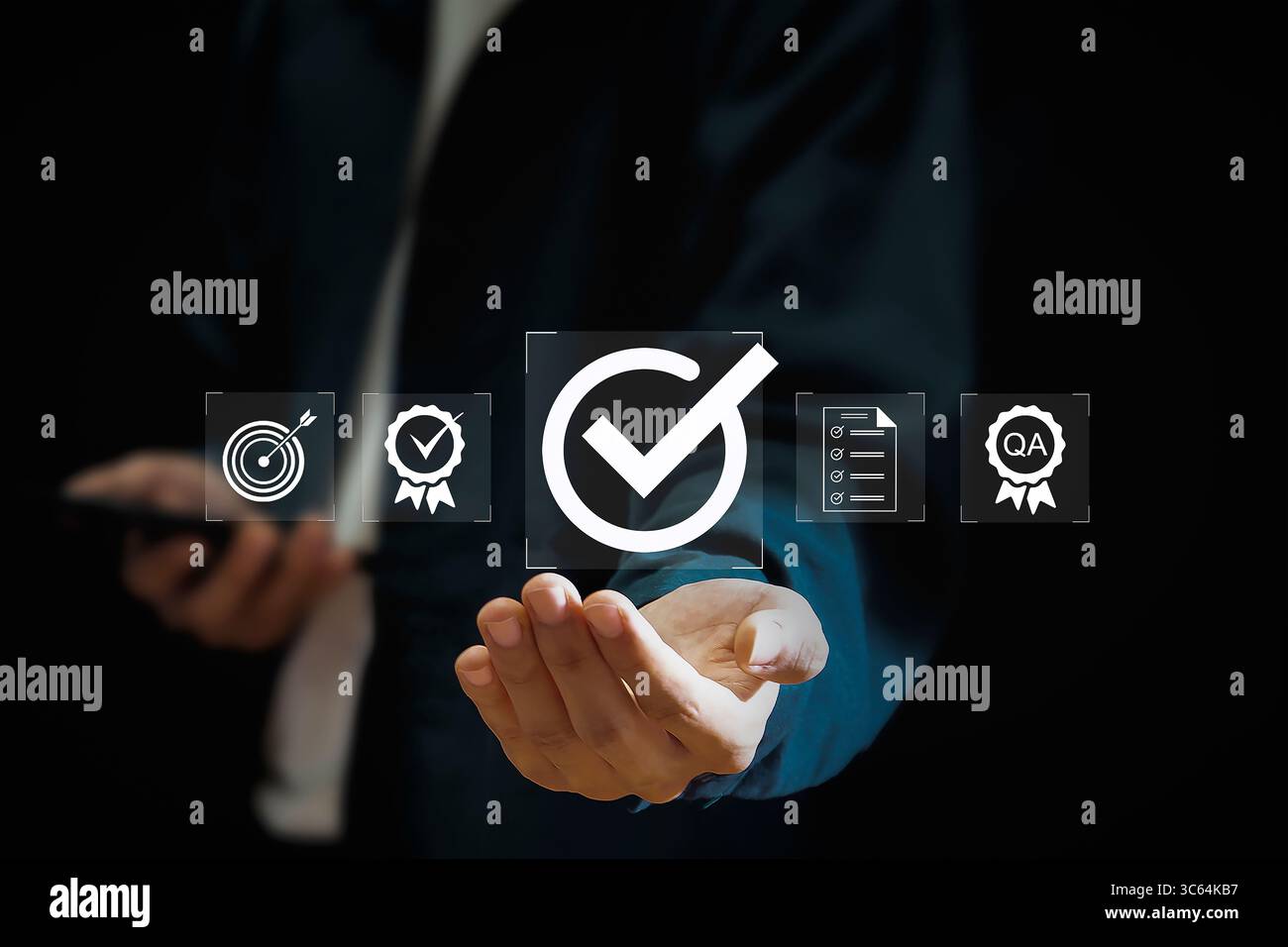 Quality Control, Assurance, Business Technology, ISO Standard Concept ...