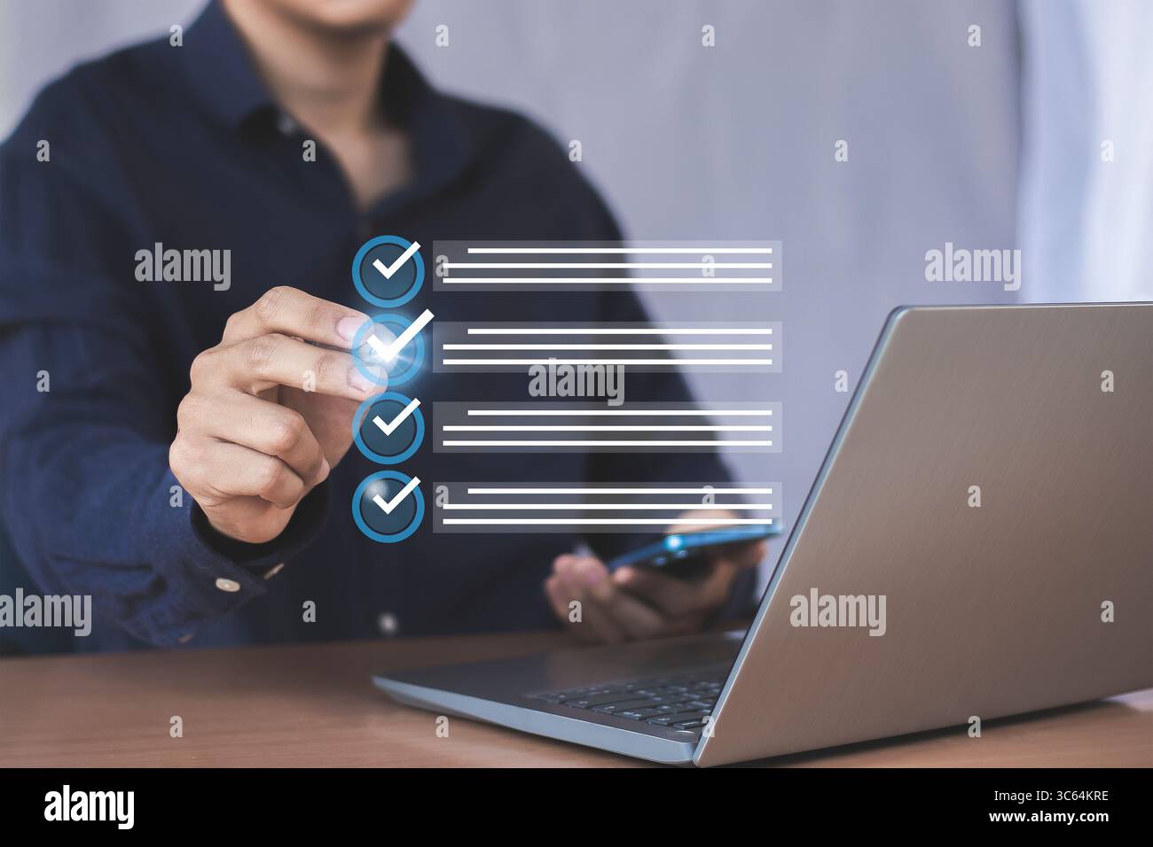 Digital document check approval hi-res stock photography and images - Alamy