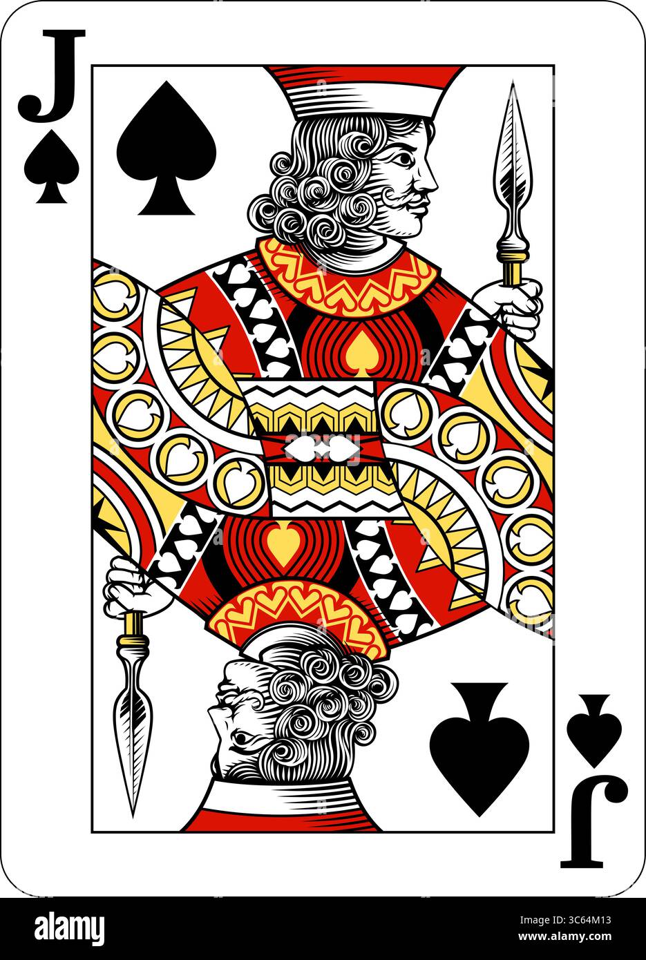 Jack spades card from hi-res stock photography and images - Alamy