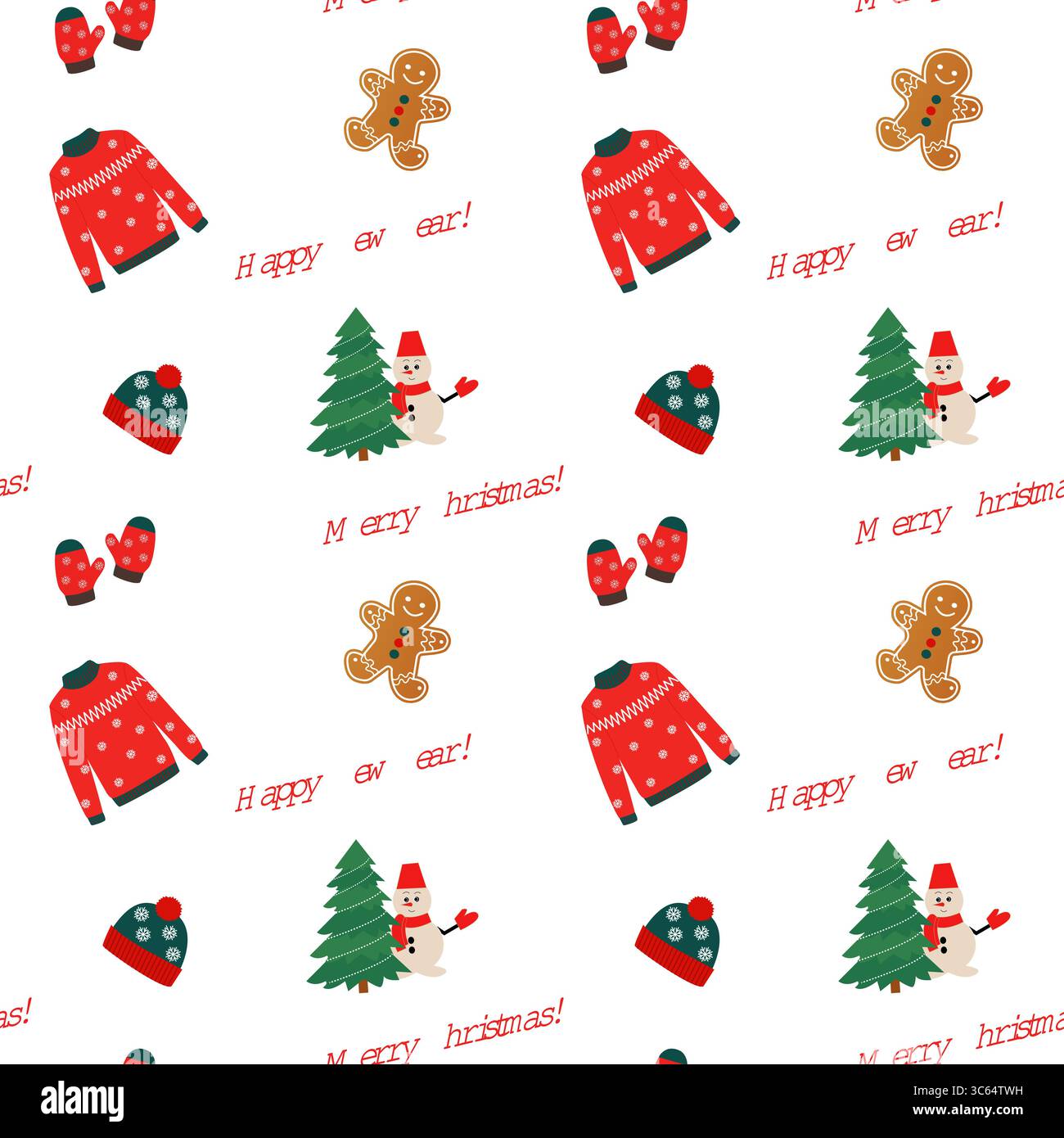 Christmas gingerbread cookie merry Stock Vector Images - Alamy