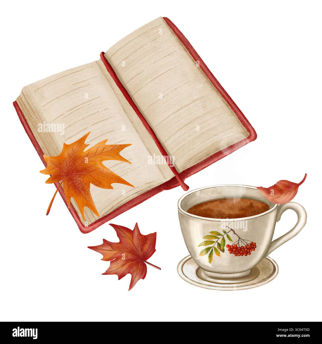 Morning coffee in autumn Cut Out Stock Images & Pictures - Alamy