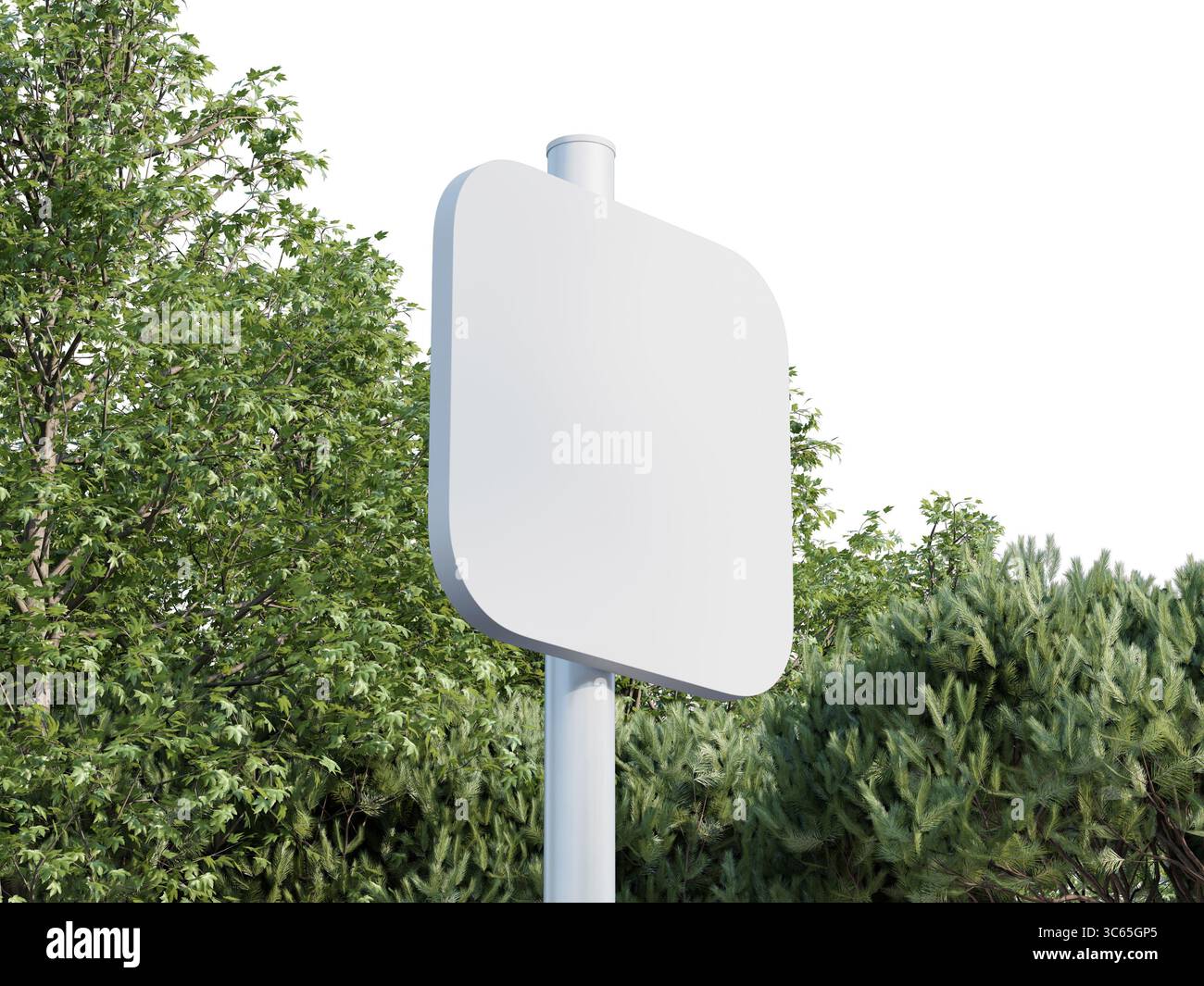 Outdoor Wayfinding Sign Mockup Stock Photo - Alamy