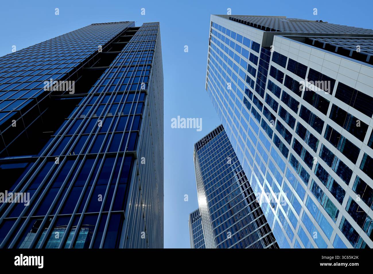 Facades three office towers hi-res stock photography and images - Alamy