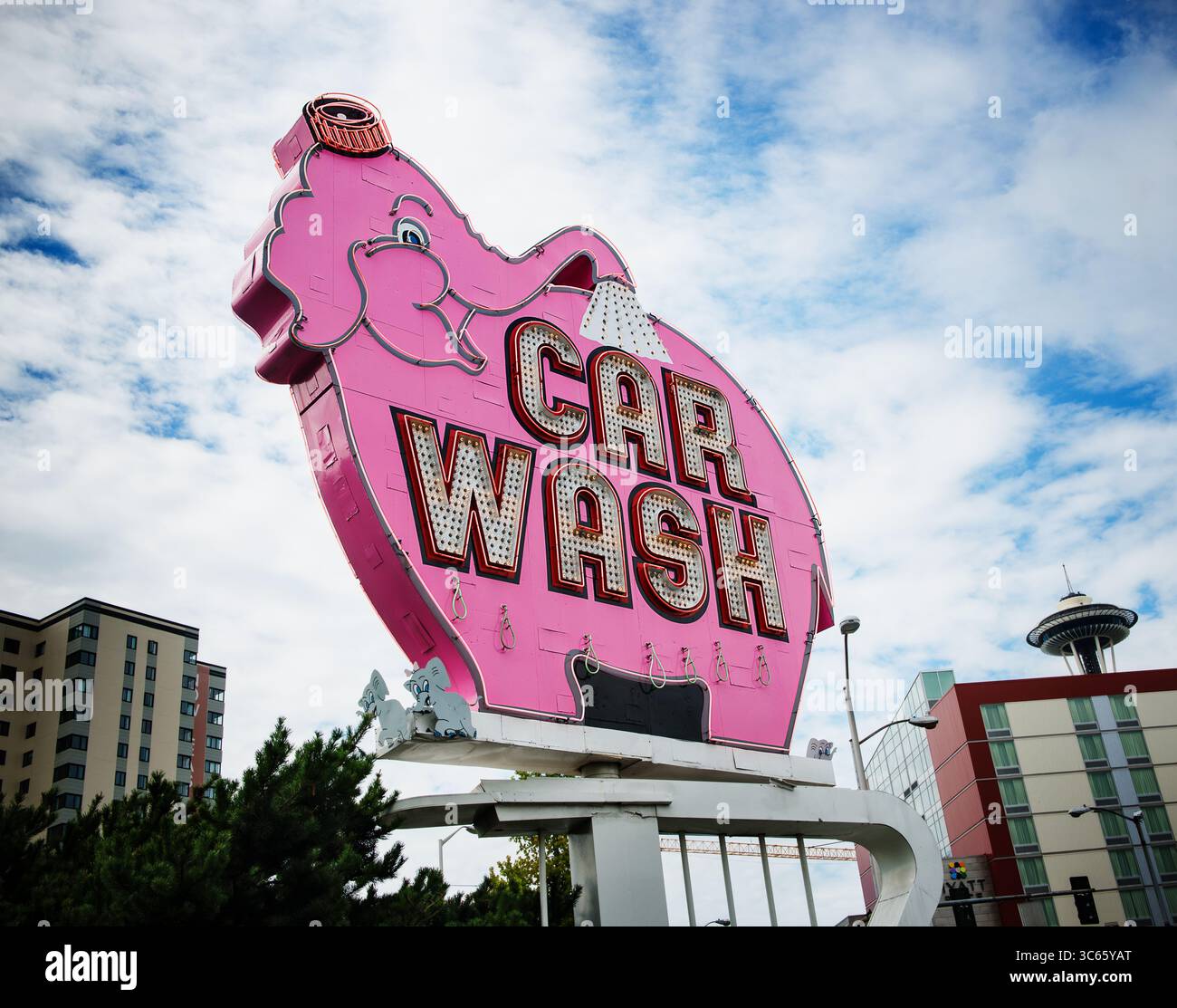 The famous elephant car wash, Queen Anne, Seattle, Washington Stock ...