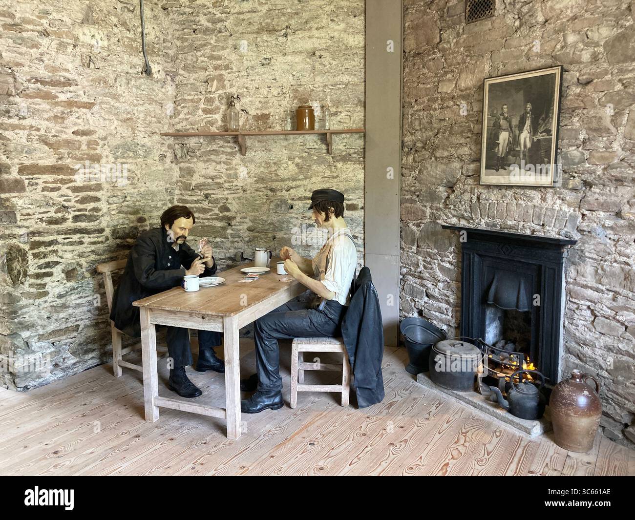 Interior view of Cork City Gaol museum showcasing historic prison cell ...
