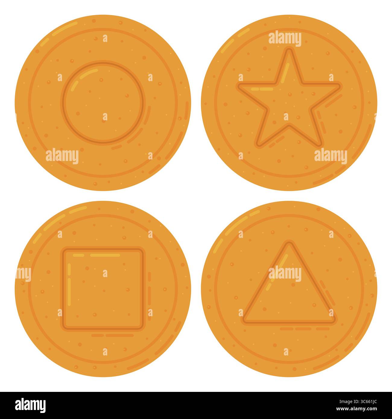 Korean dalgona sugar candy Stock Vector Images - Alamy