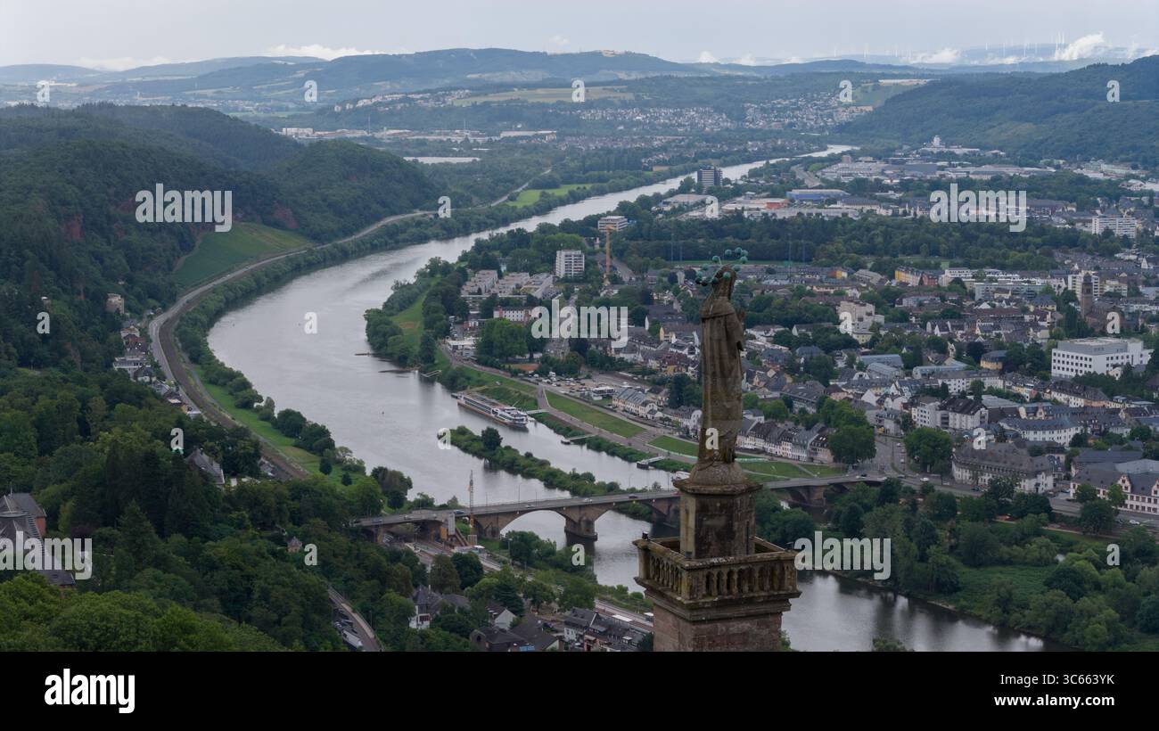 Marian Column Mariensaule in Trier, Germany, statue, city icon, and ...