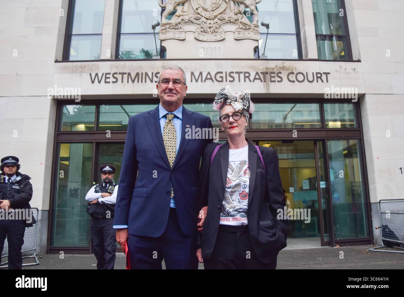 London, UK. 31st July 2025. Alex Kenny, Chair of Stop The War Coalition ...