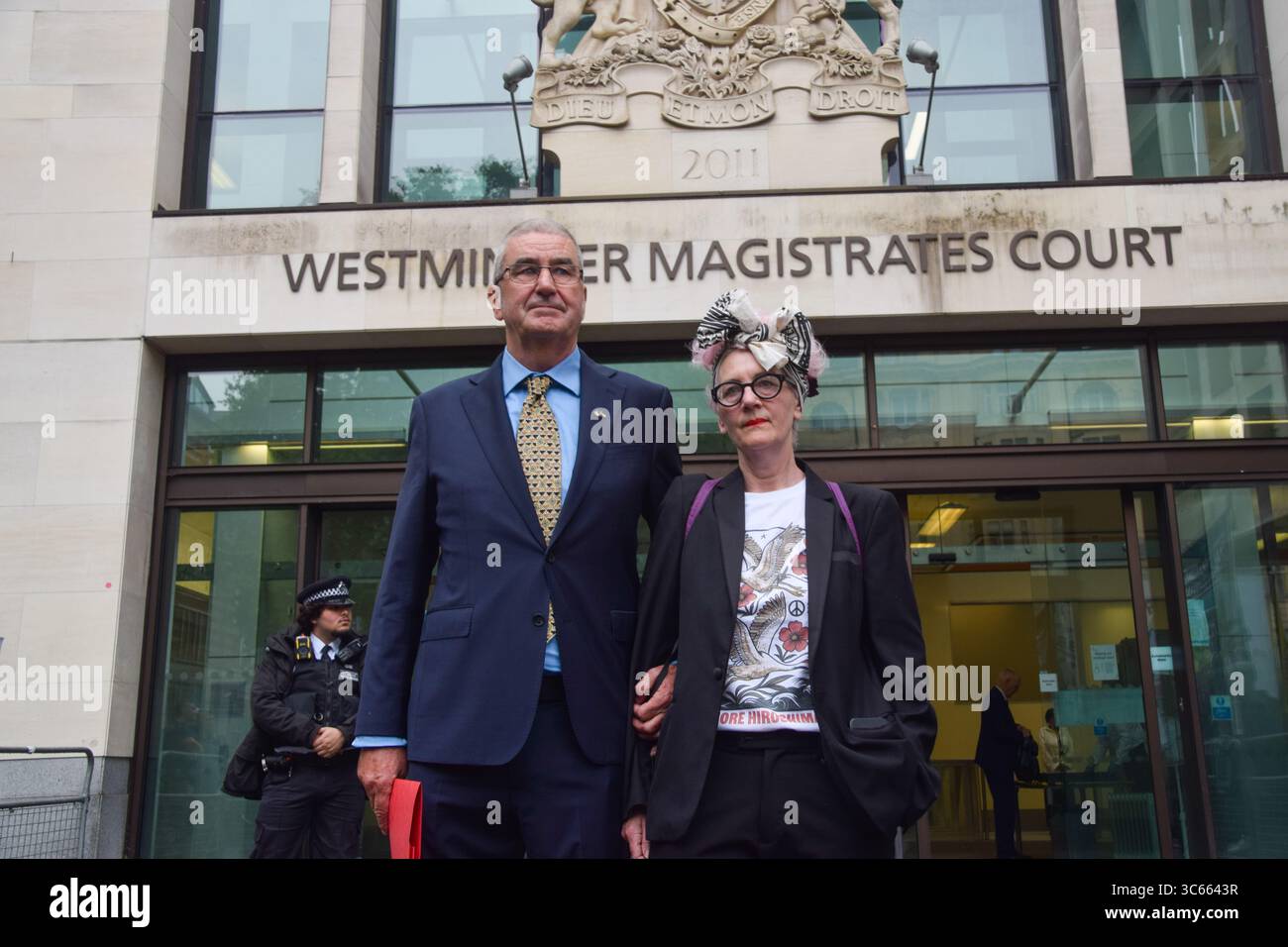 London, UK. 31st July 2025. Alex Kenny, Chair of Stop The War Coalition ...