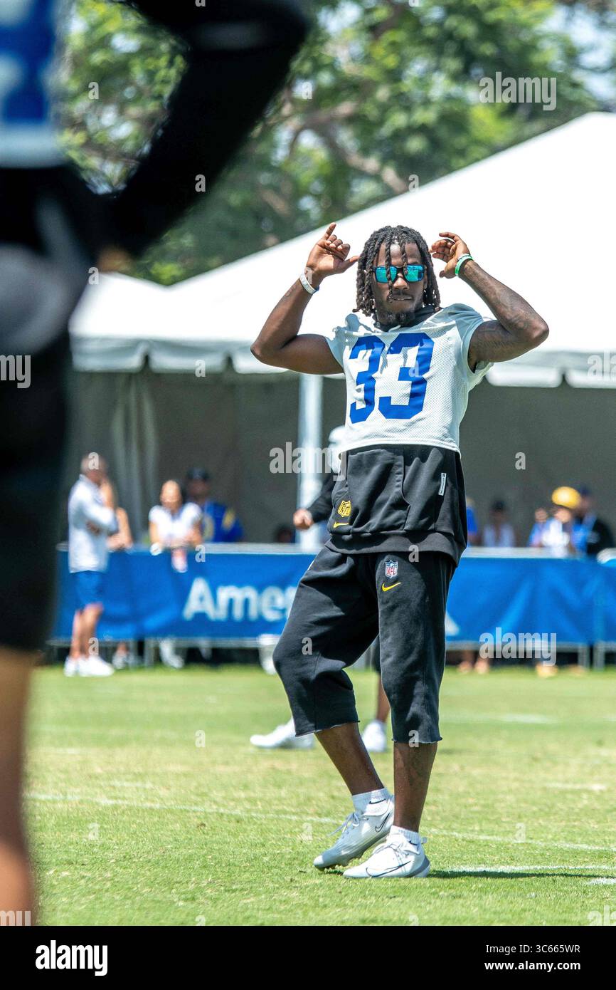Los Angeles Rams cornerback Cam Lampkin (33) during training camp at ...
