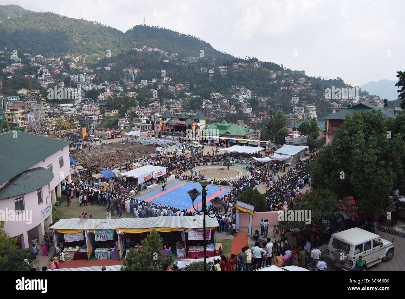 People Gather at Historical Thodo Ground During Shoolini Fair Stock ...
