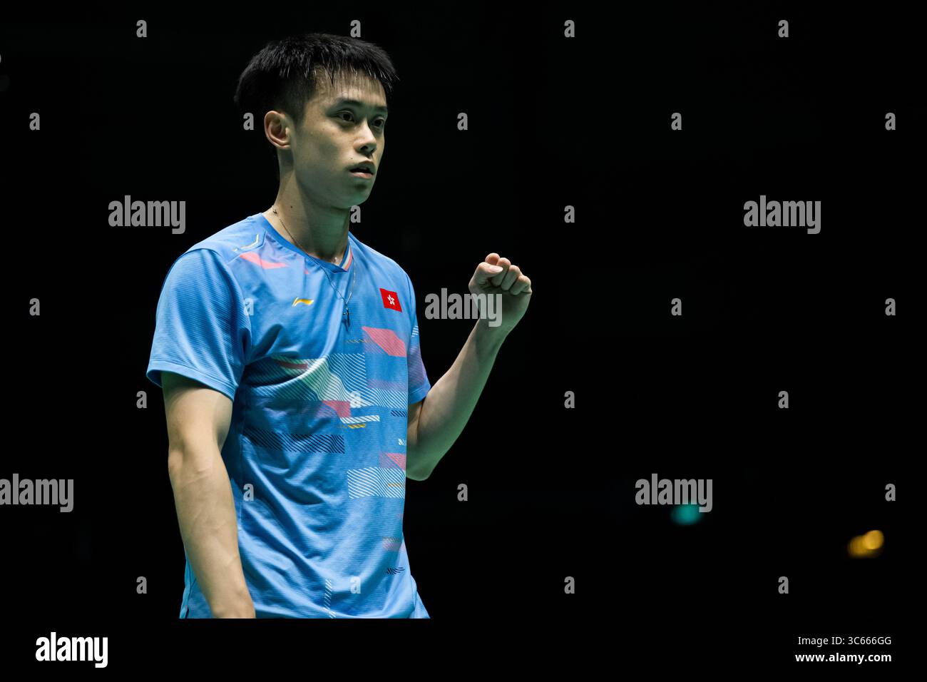 Macao, China. 31st July, 2025. Jason Gunawan celebrates duirng the men ...