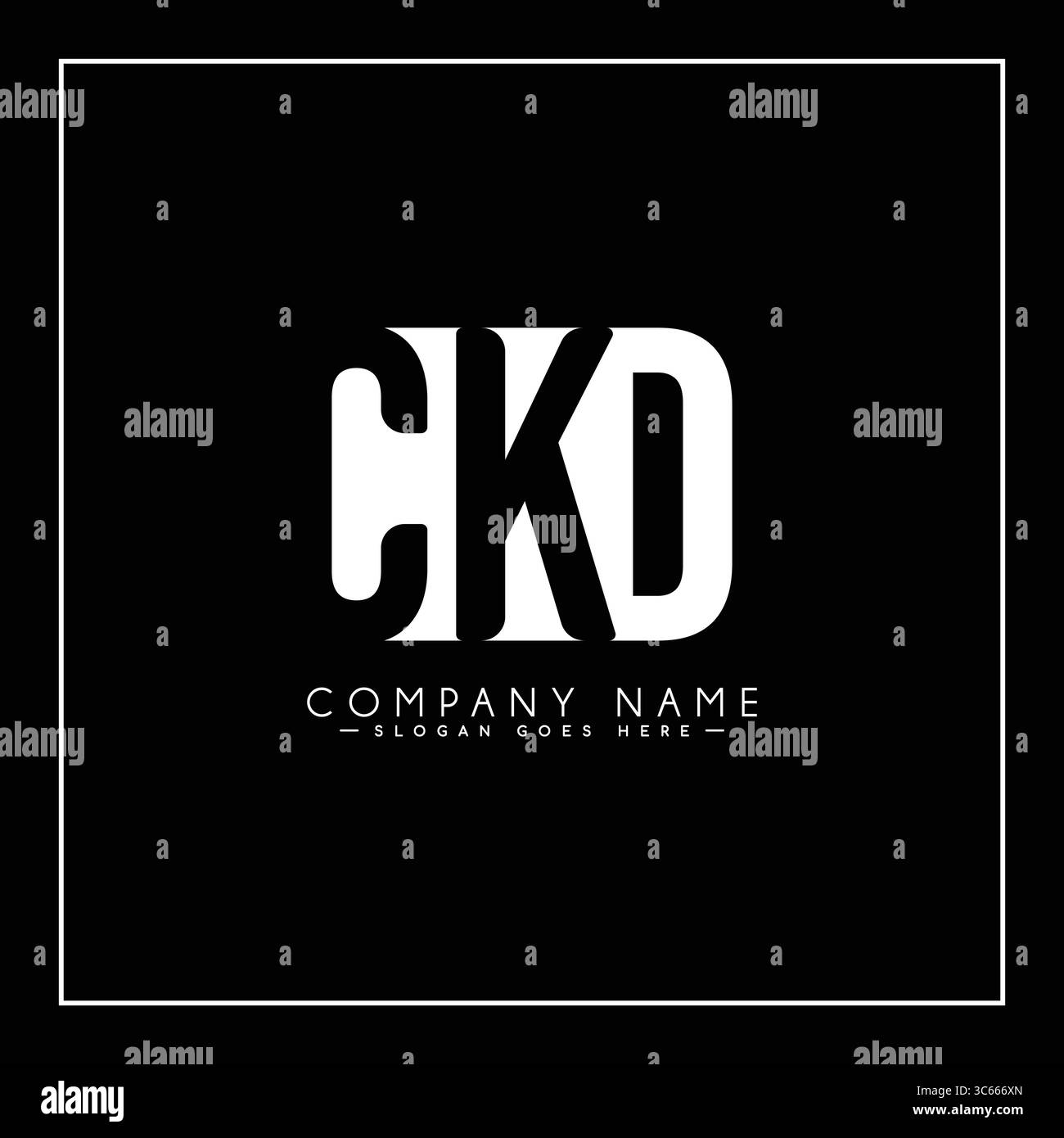 CKD Initial Letter Logo - Simple Monogram Logo Stock Vector Image & Art ...