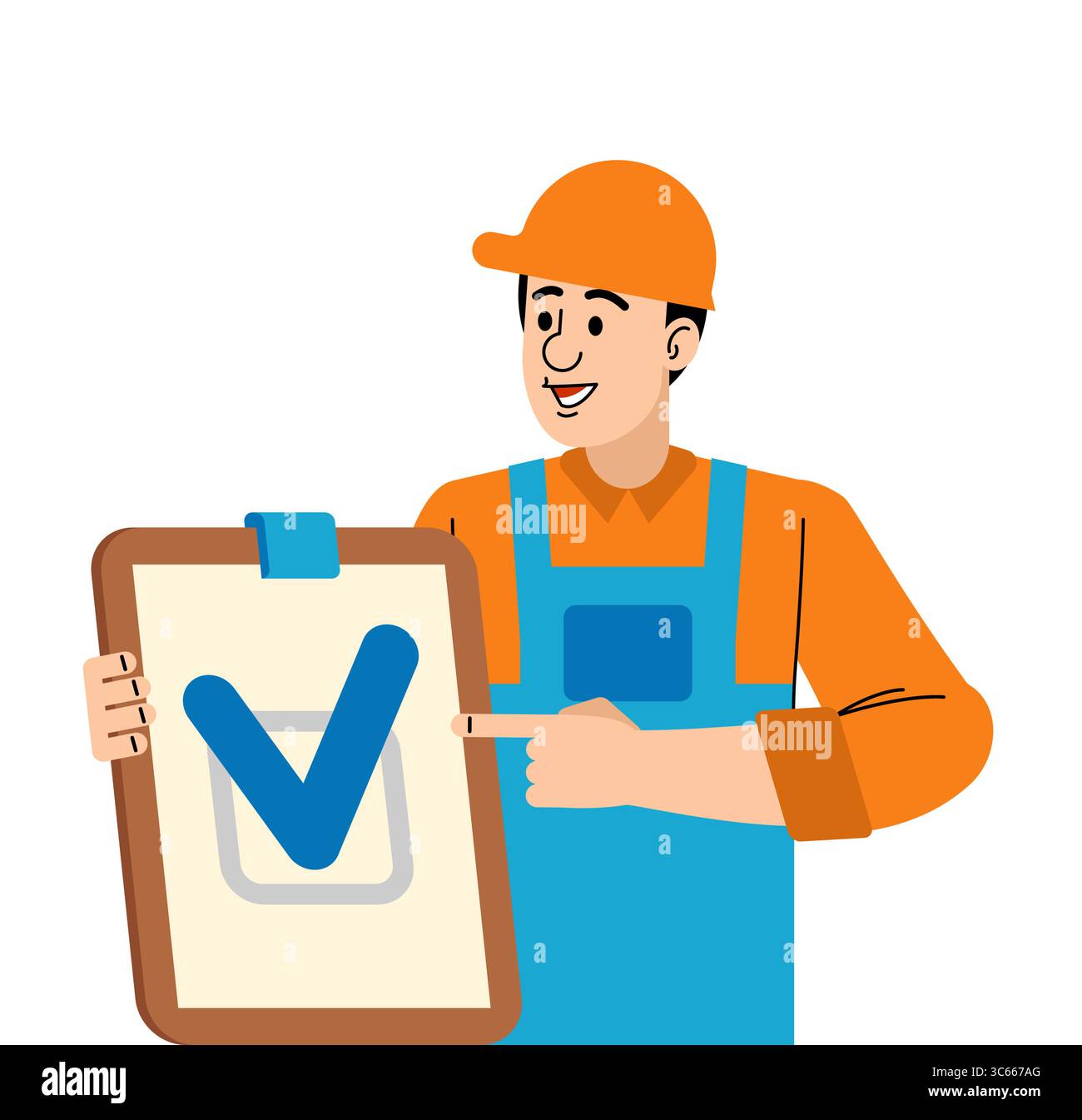 Storage worker in uniform Stock Vector Images - Alamy