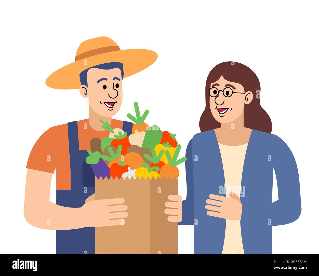 Fresh produce sale local Stock Vector Images - Alamy