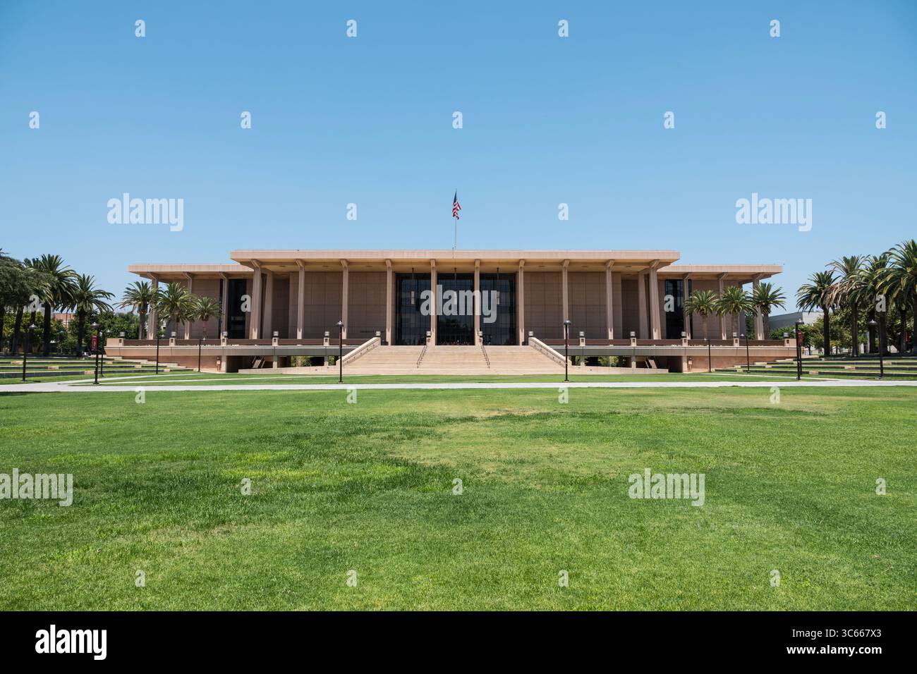 Los Angeles, California, USA - July 13, 2025: View of the landmark ...