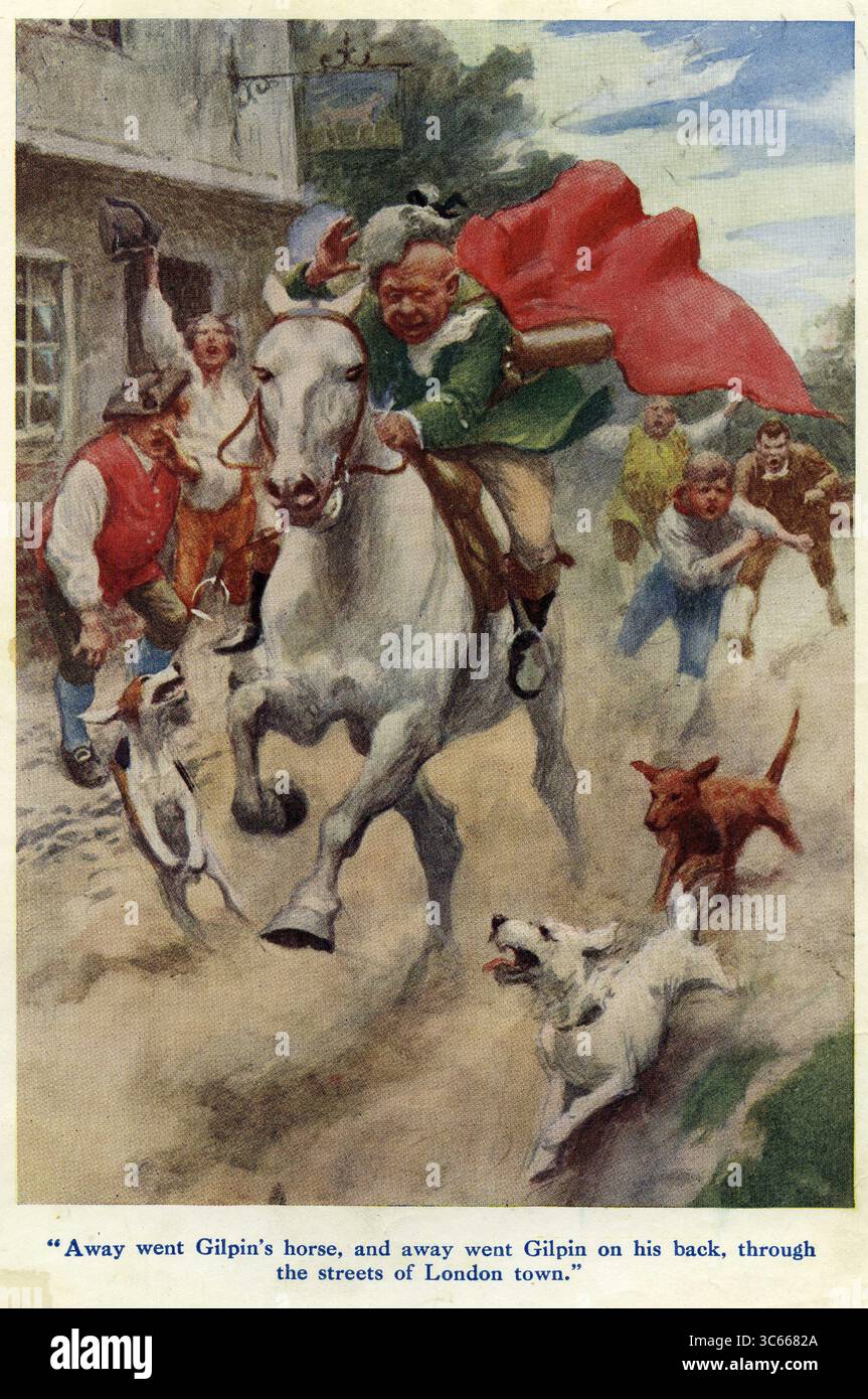 Illustration from the poem The Diverting History of John Gilpin by ...