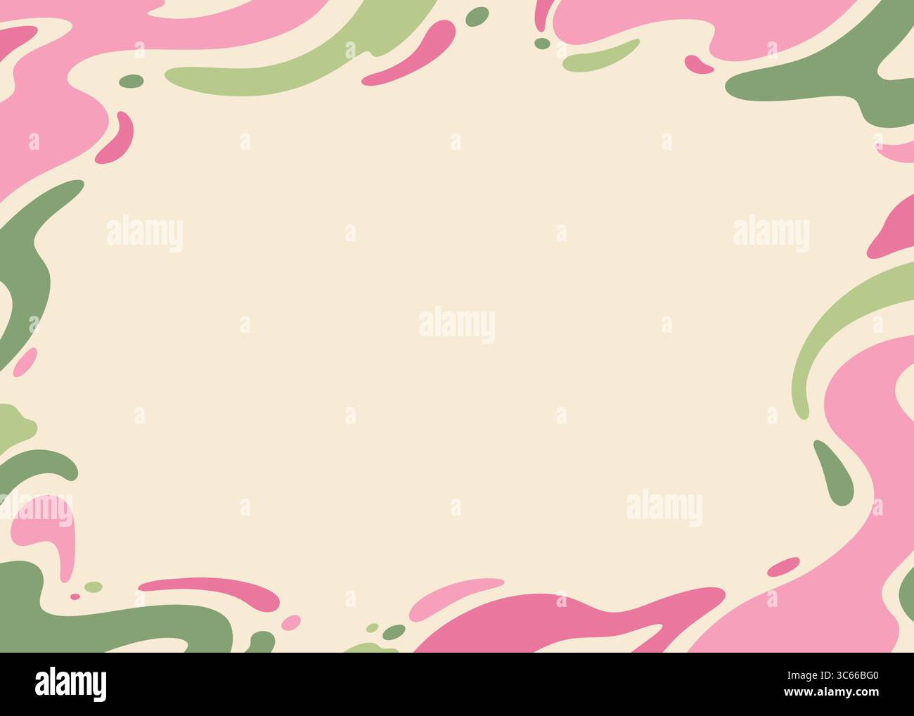 Abstract art border background on isolated white background. Vector ...