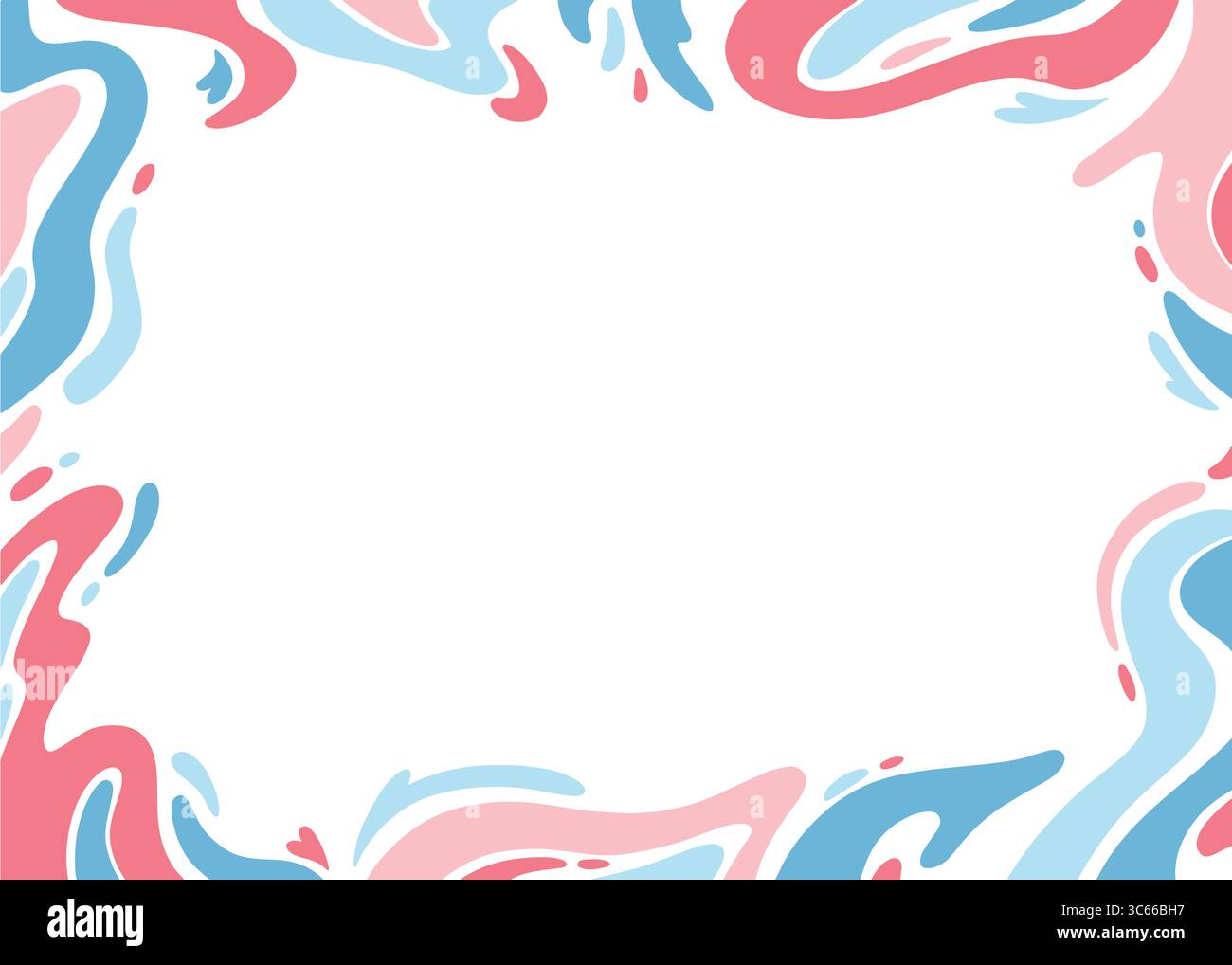 Abstract art border background on isolated white background. Vector ...