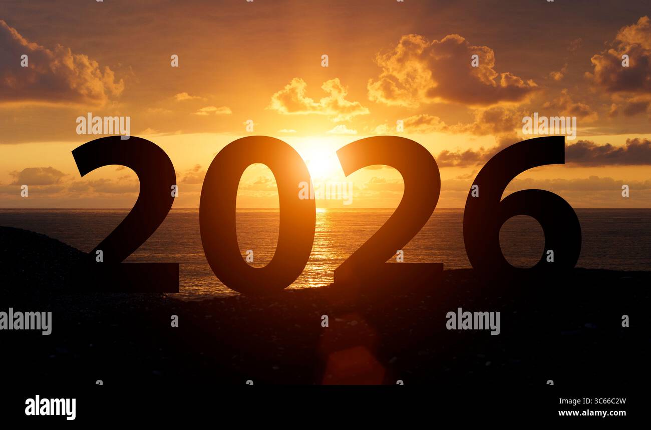 Glowing 2026 numbers hi-res stock photography and images - Alamy