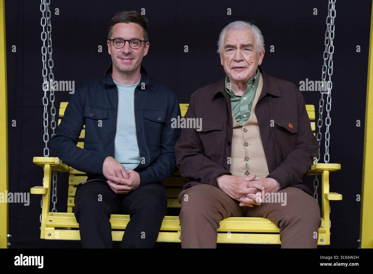 Actor Brian Cox and writer James Graham (left), ahead of the world ...