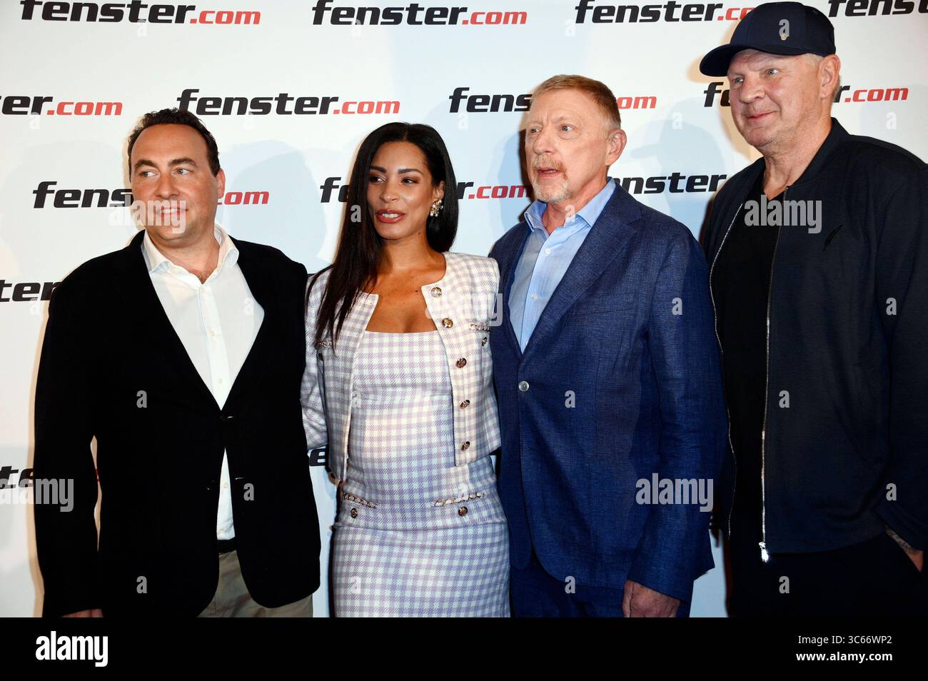 Philipp Neuffer, Lilian de Carvalho Monteiro, Boris Becker und Stefan ...