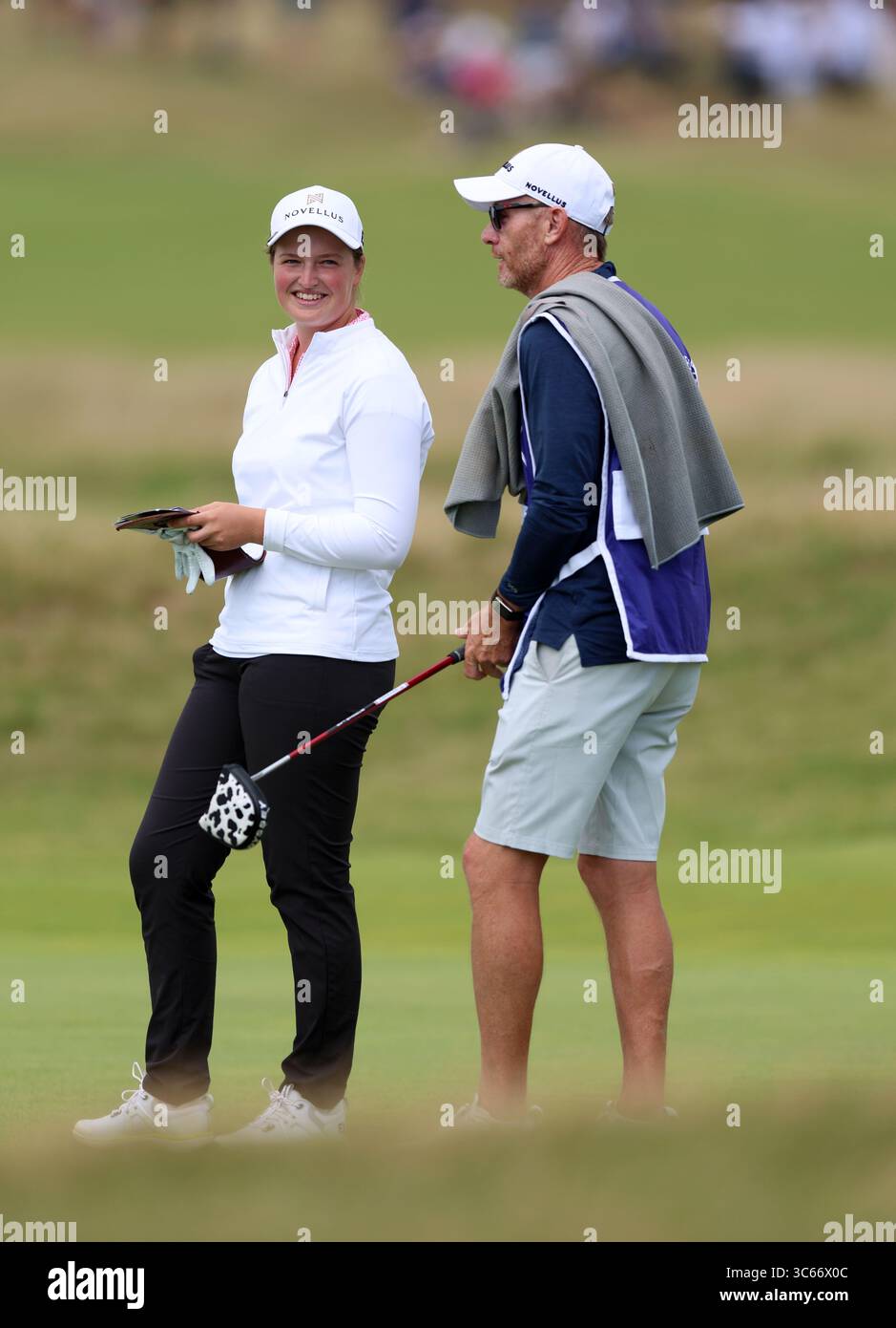 England's Lottie Woad waits on 2nd on day one of the 2025 AIG Women's ...