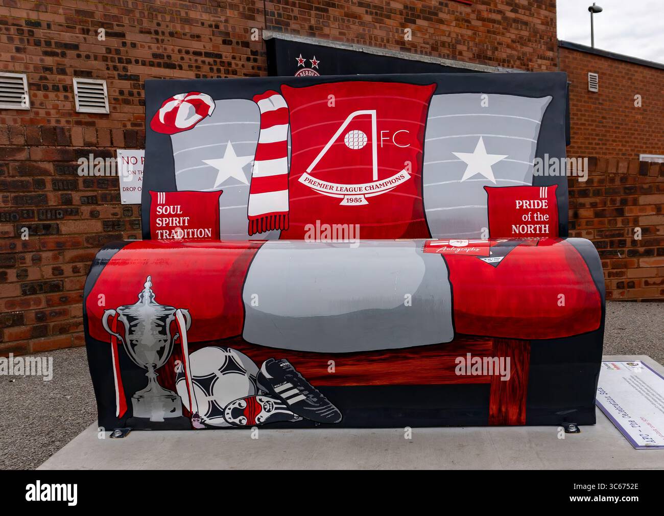 Pittodrie Stadium is the home of Aberdeen Football Club in Scotland ...