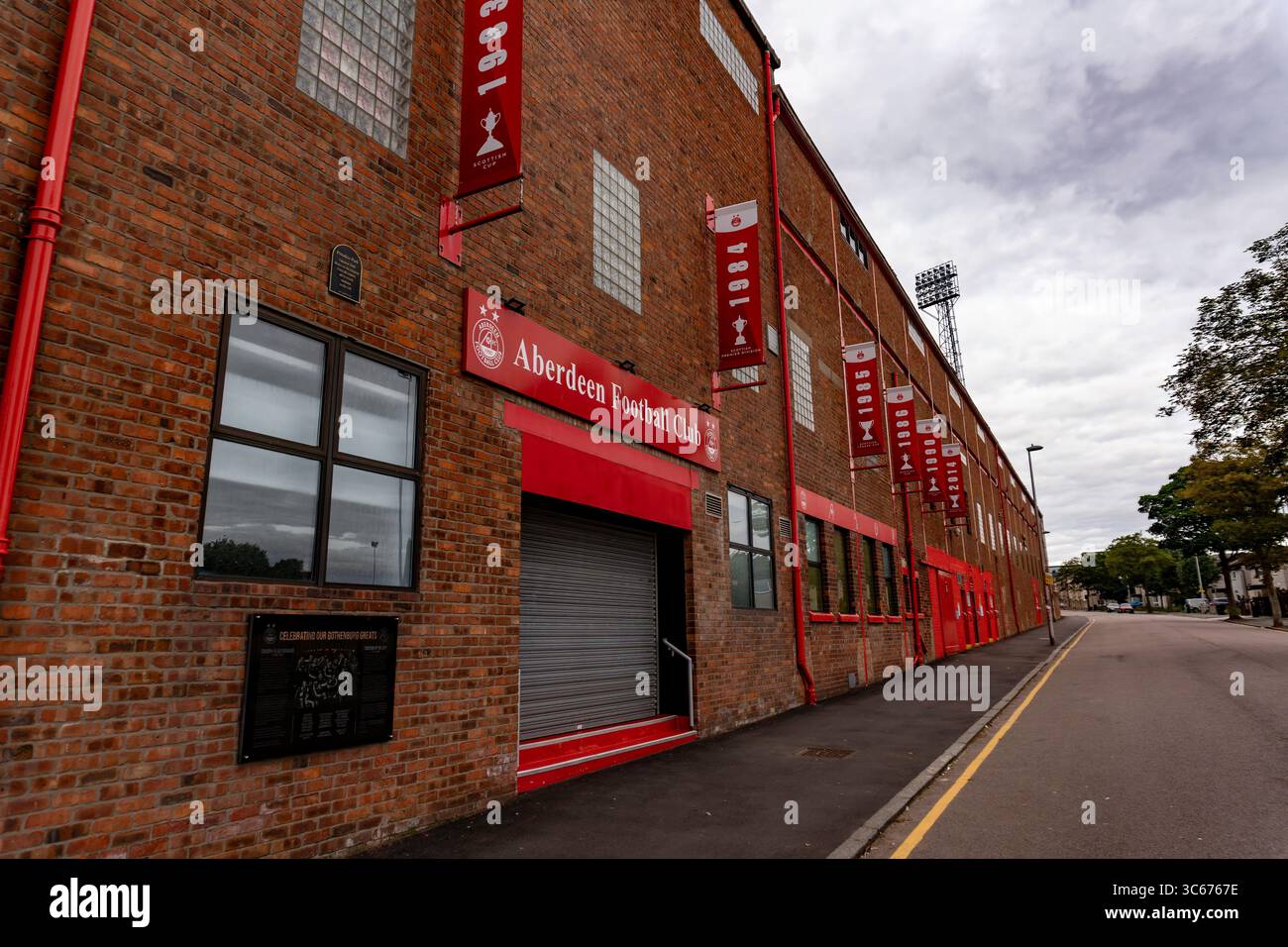 Pittodrie Stadium is the home of Aberdeen Football Club in Scotland ...