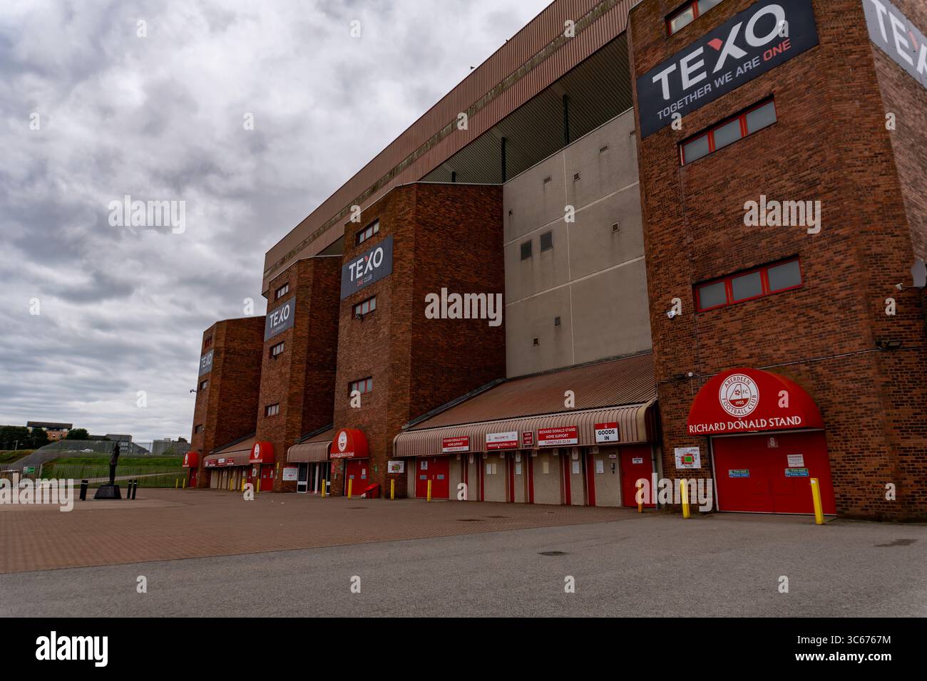 Pittodrie Stadium is the home of Aberdeen Football Club in Scotland ...